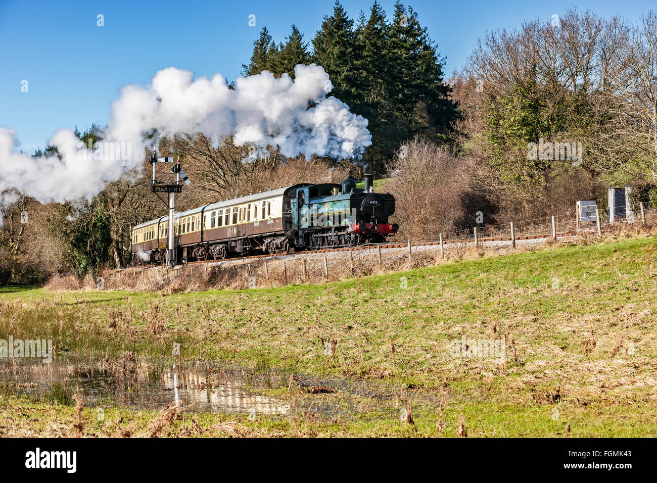 South Devon Steam Railway Stock Photo - Alamy