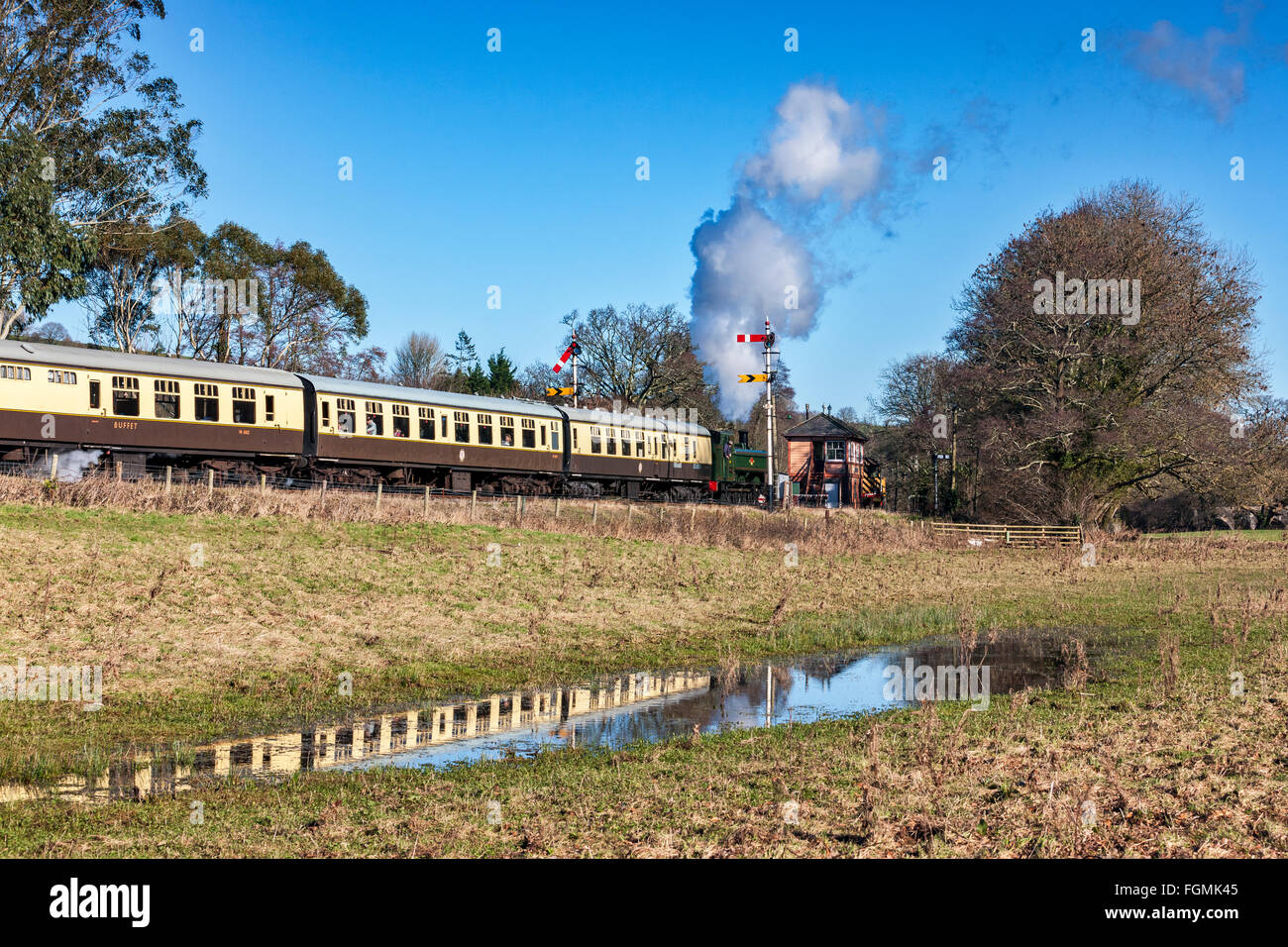South Devon Steam Railway Stock Photo - Alamy