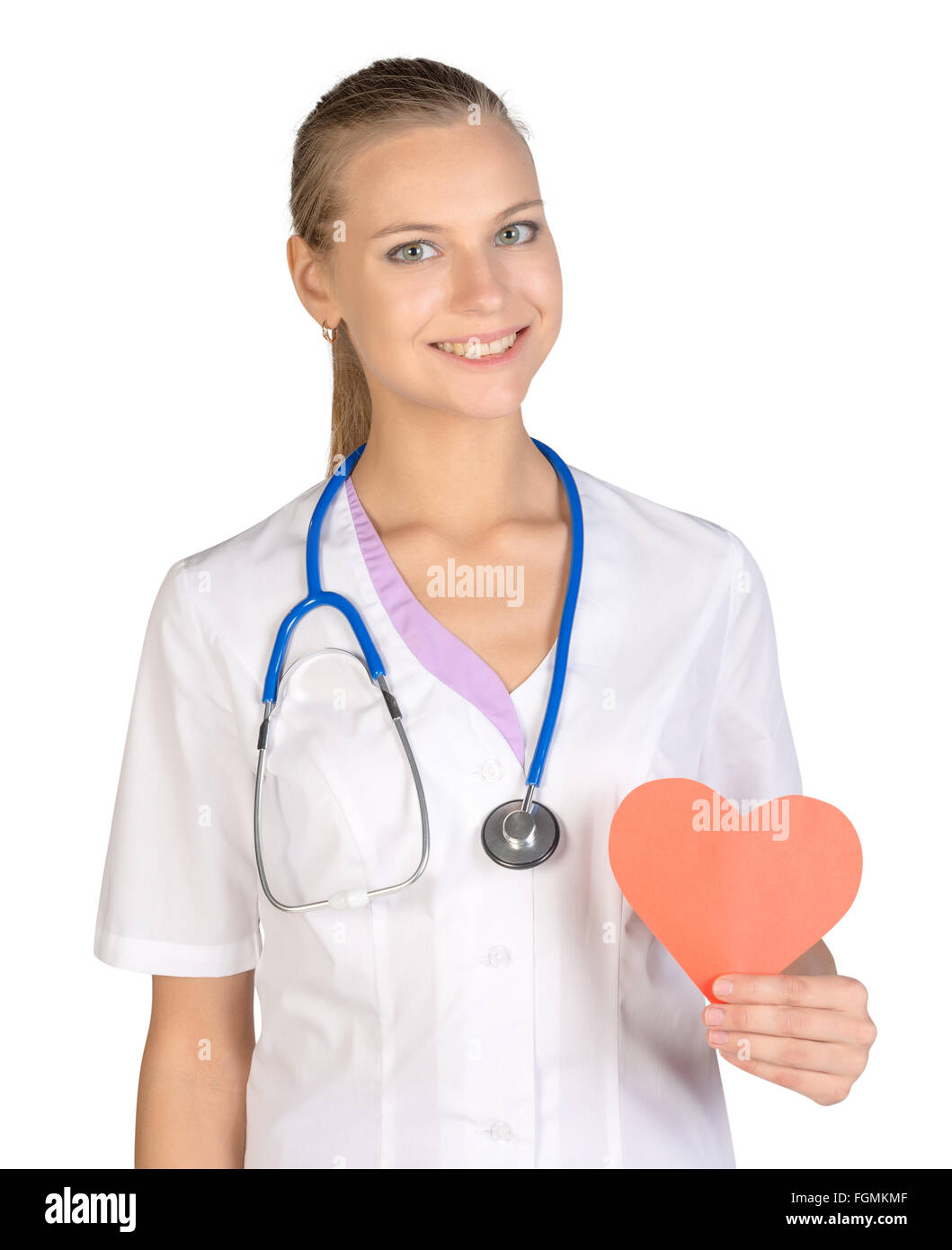Young doctor in uniform holding Cut Out Stock Images & Pictures - Alamy