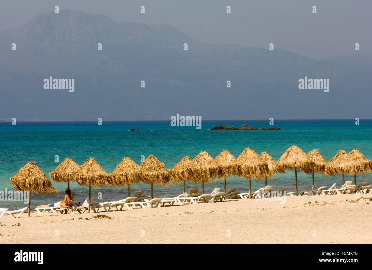 Griechenland, Kreta, Ireapetra, die unbewohnte Insel Chrissi hat ...