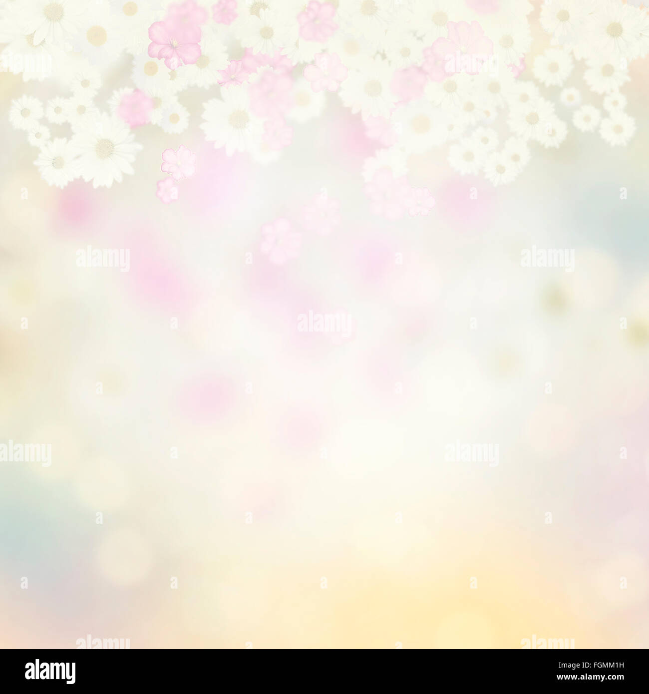 Abstract background with flowers hi-res stock photography and images ...