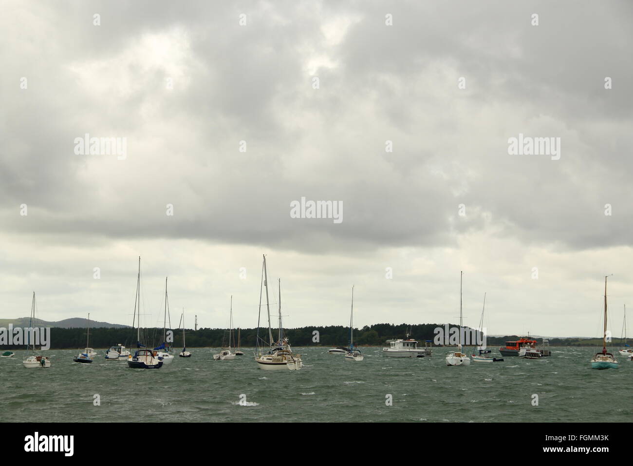 Studland bay yachts hi-res stock photography and images - Alamy