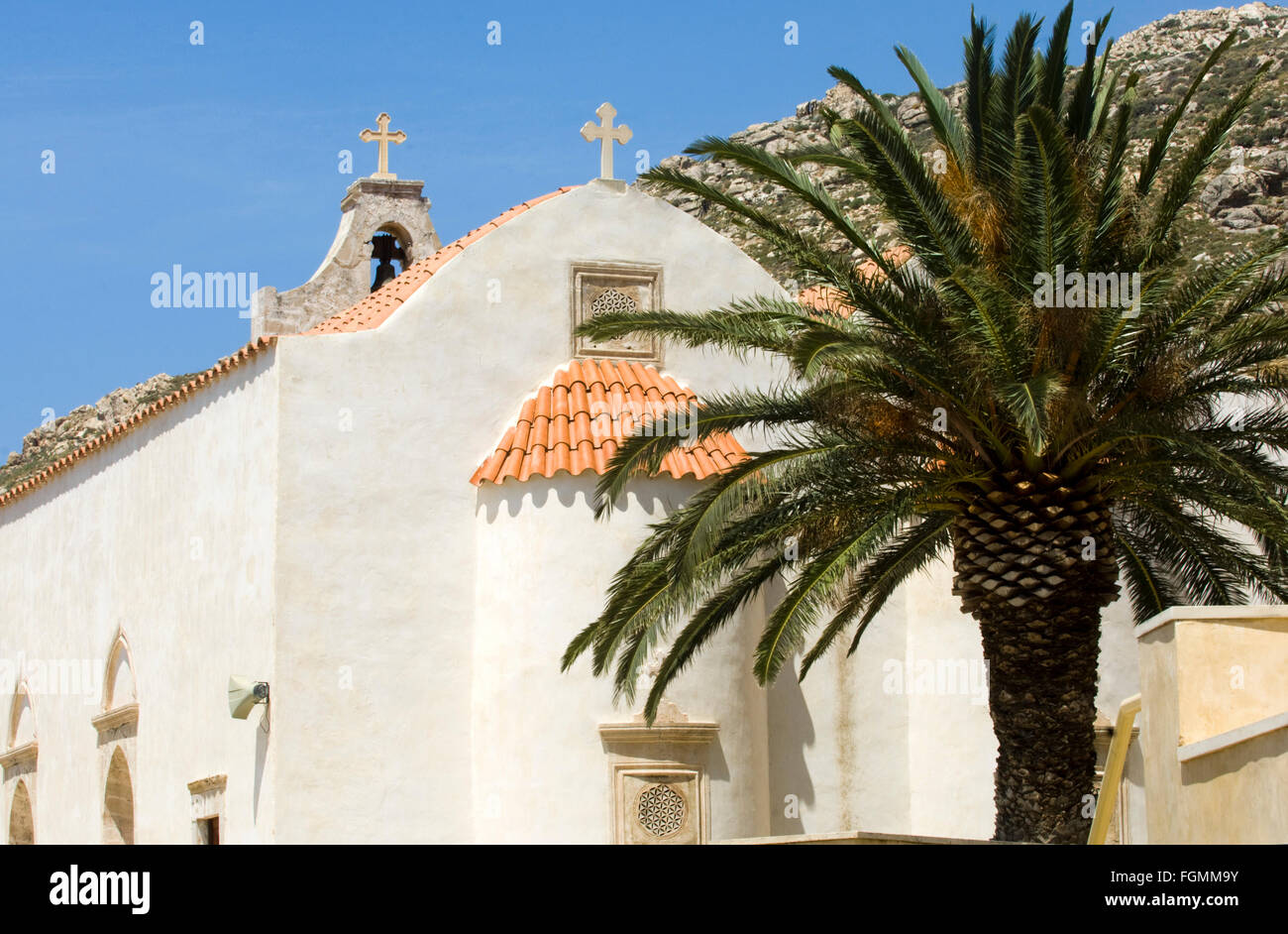 Griechenland, Kreta, Südwesten, Kloster Preveli (Moni Preveli), ist ein ...