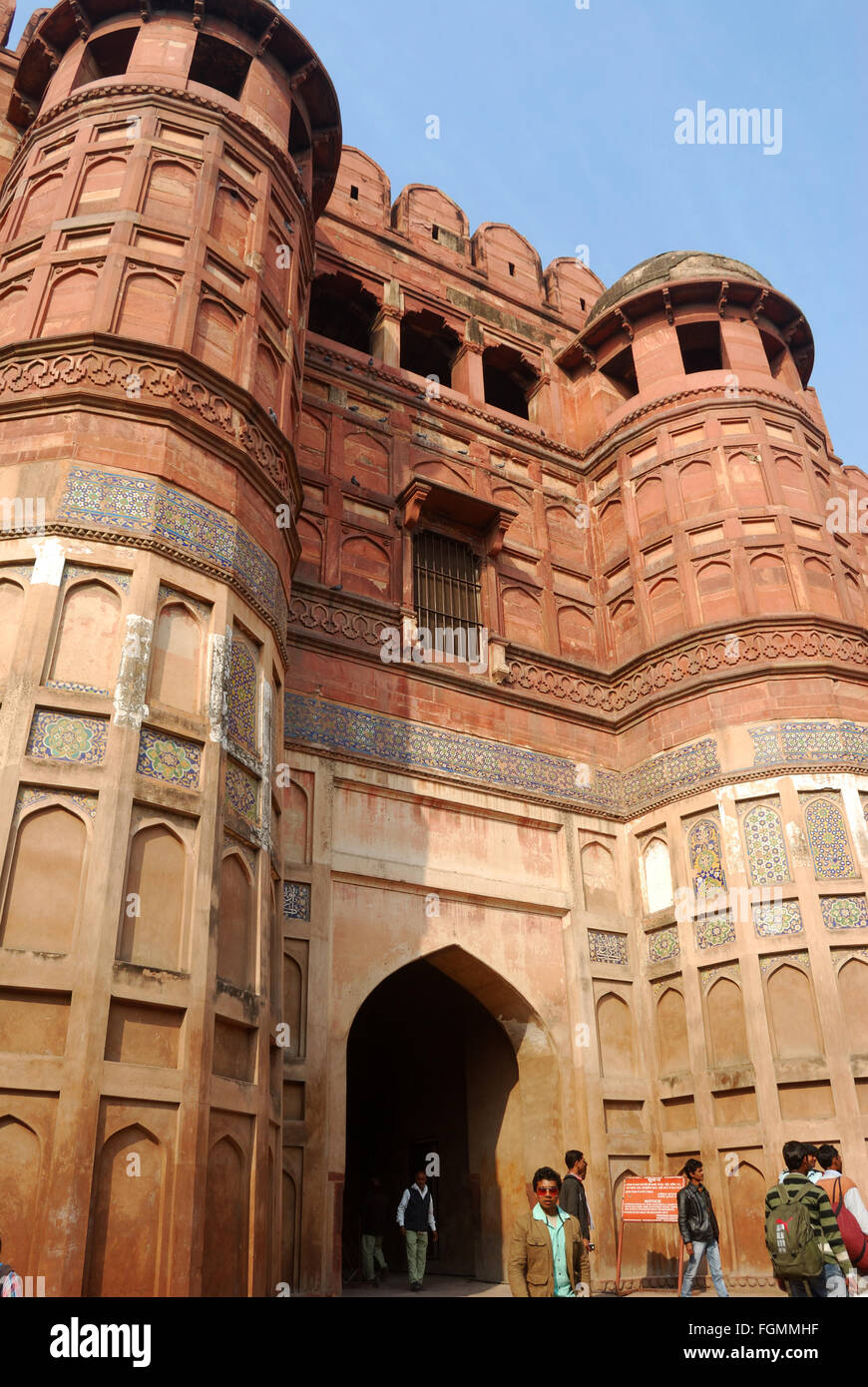 red fort at agra,india Stock Photo - Alamy
