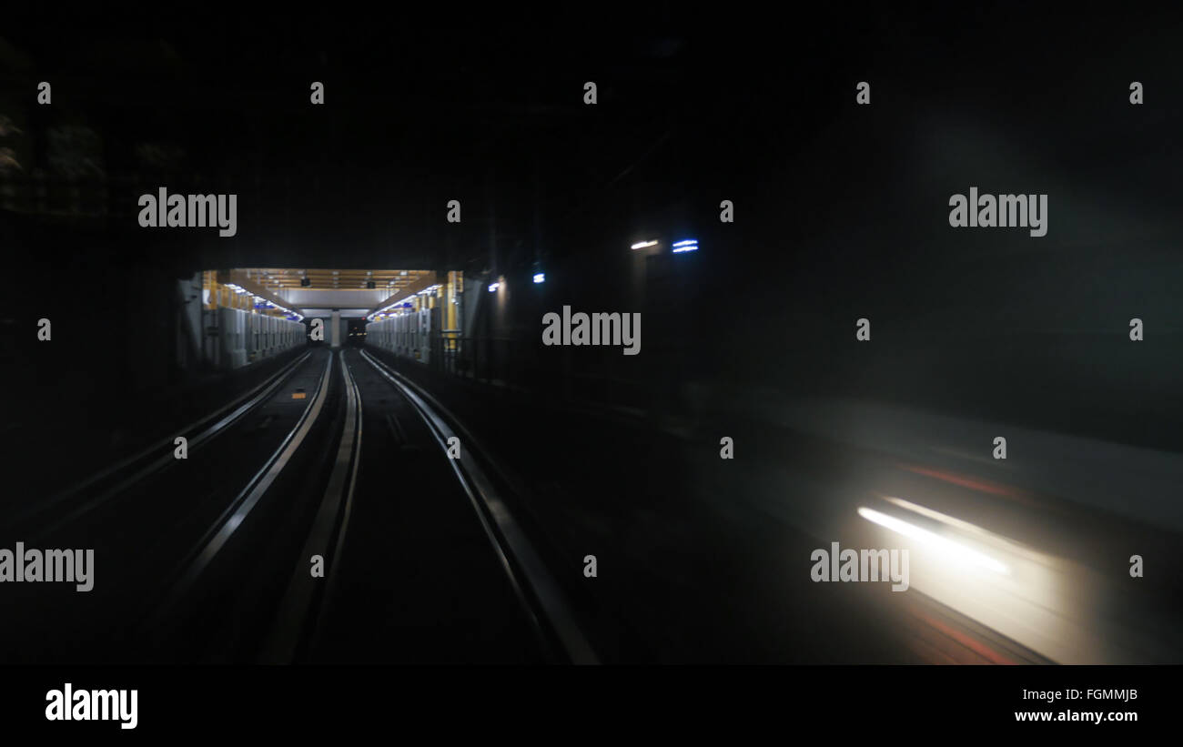 View from window in Paris subway Stock Photo - Alamy