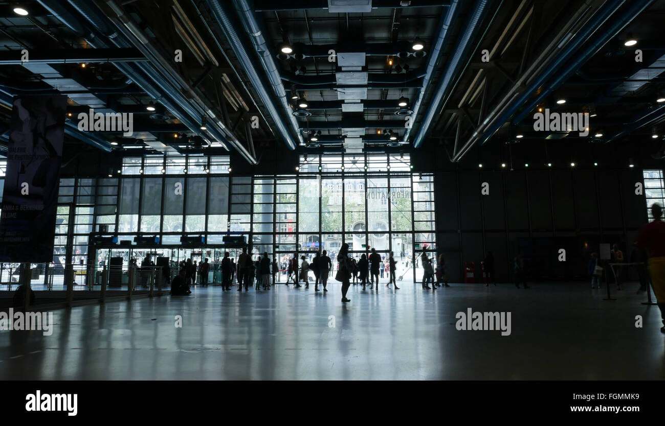 Pompidou centre interior in paris hi-res stock photography and images ...