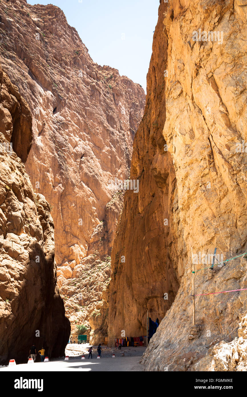 Todgha Gorge, a canyon in the High Atlas Mountains in Morocco, near the ...