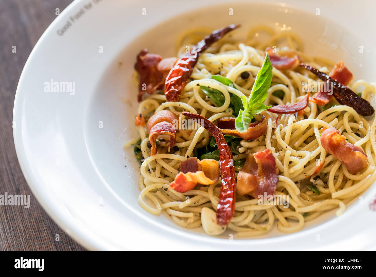 Spicy spaghetti Thai style Stock Photo - Alamy