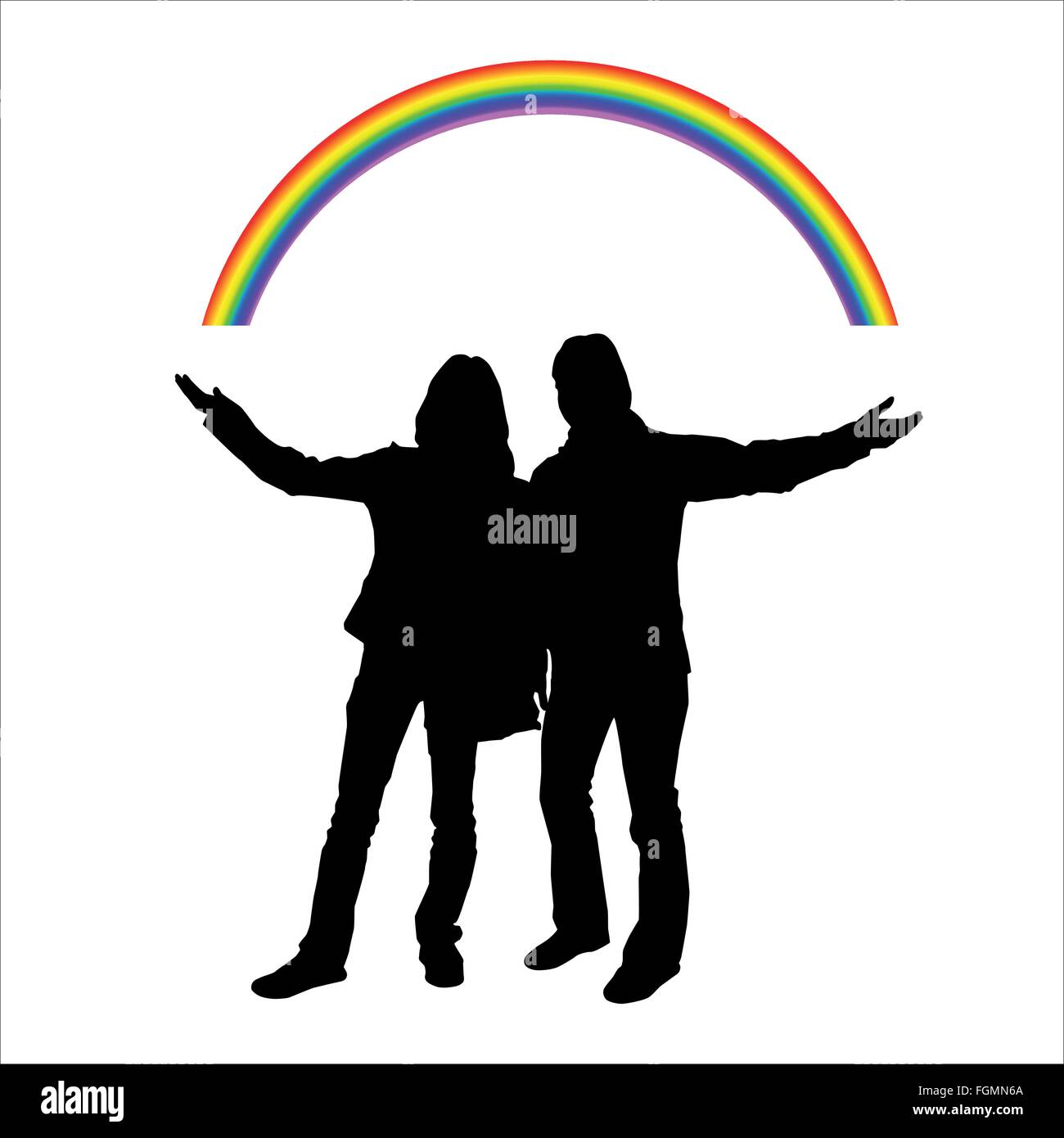 Welcome rainbow sign hi-res stock photography and images - Alamy