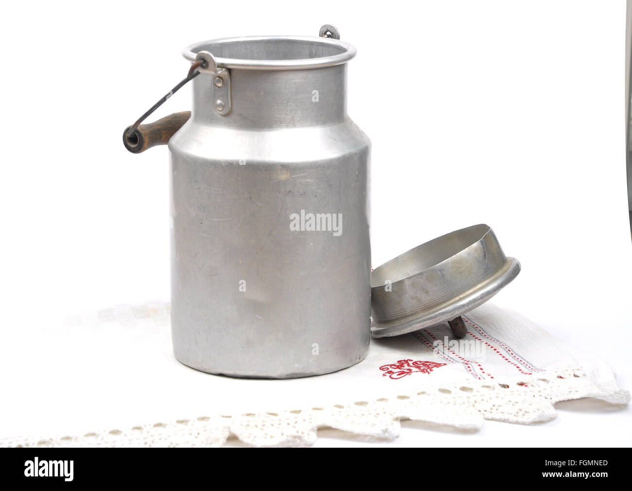 Milk can open Stock Photo - Alamy
