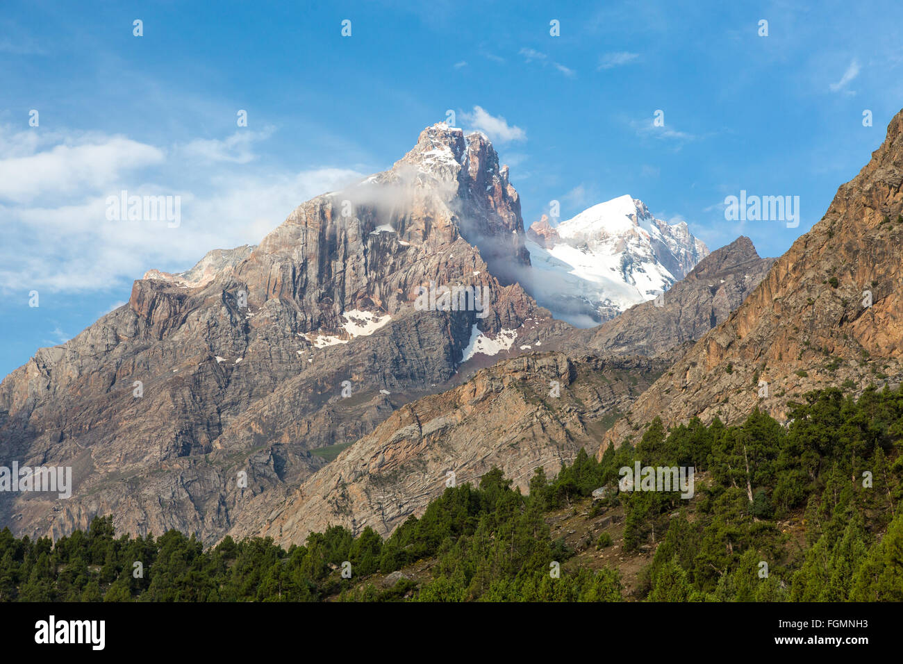 Mountain peak in Fan Mountains Stock Photo - Alamy