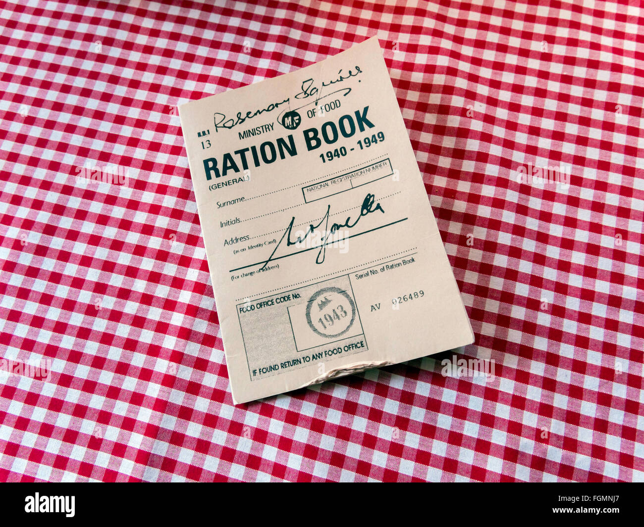 Ration book ww2 england hi-res stock photography and images - Alamy
