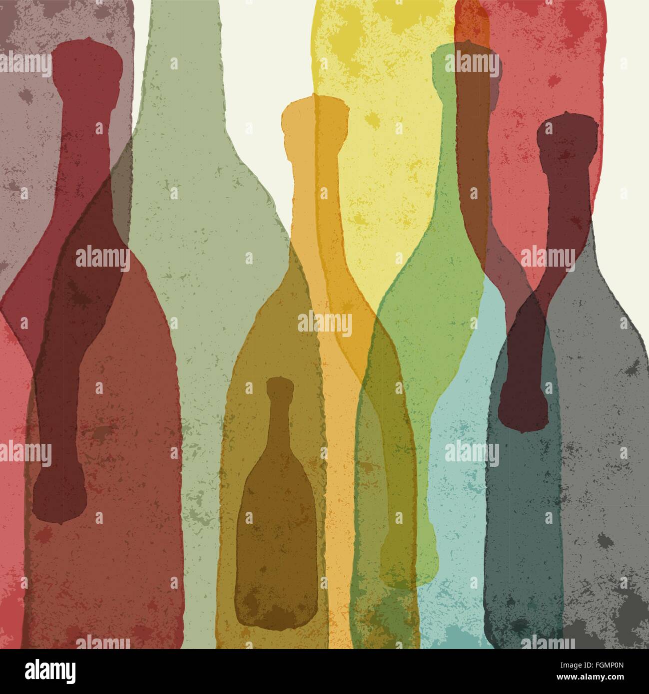 Colored glass bottles Stock Vector Image & Art - Alamy