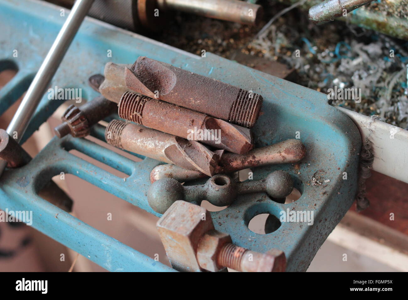 craftsman's lathe tools Stock Photo - Alamy