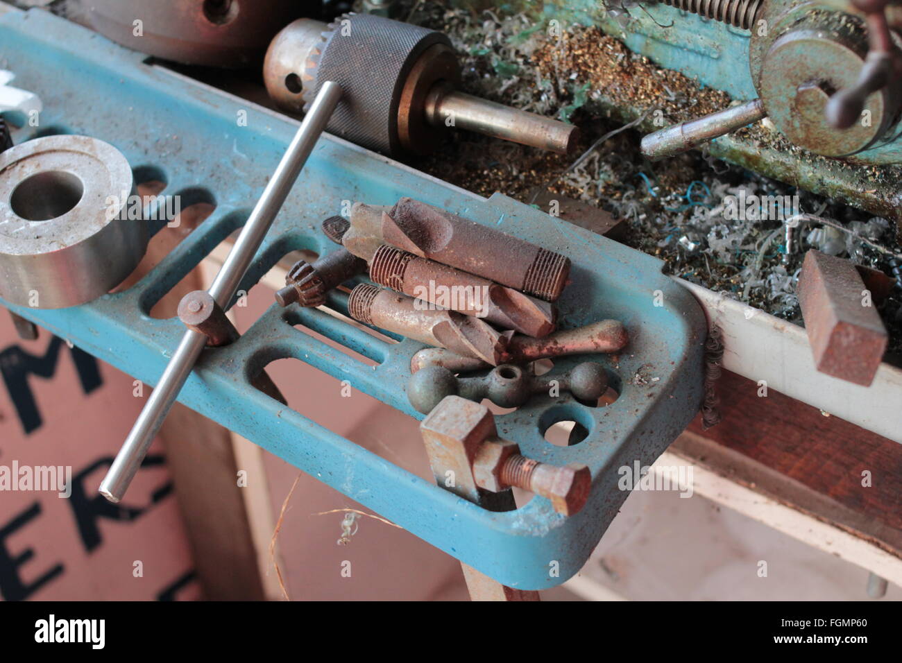 craft of skilled engineering lathe Stock Photo - Alamy