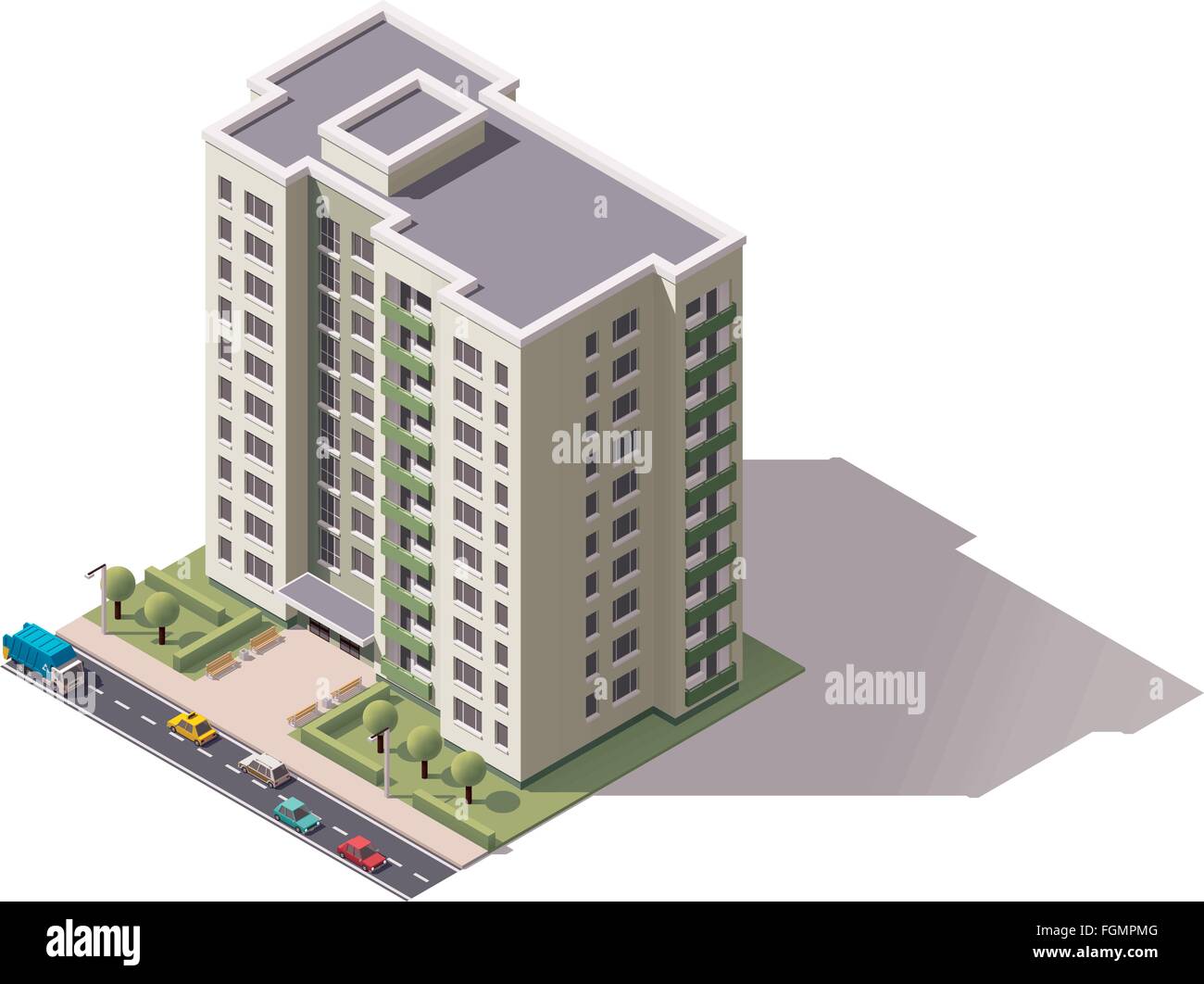 Building isometric hi-res stock photography and images - Alamy