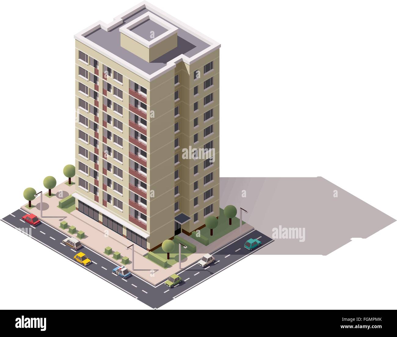 Architecture condominium residential building outside exterior Stock ...