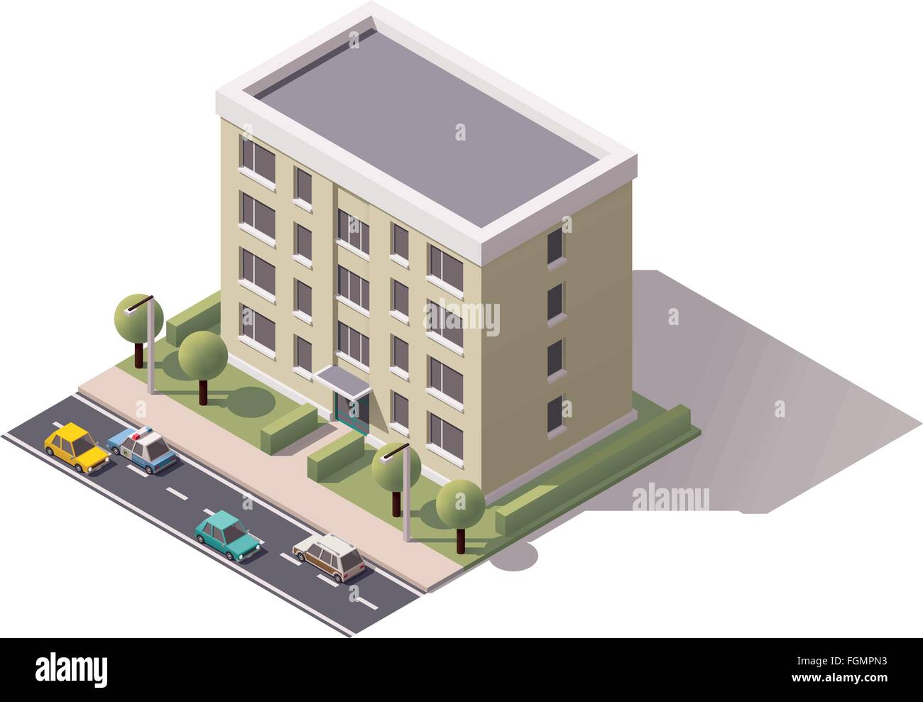 Vector isometric building Stock Vector Image & Art - Alamy