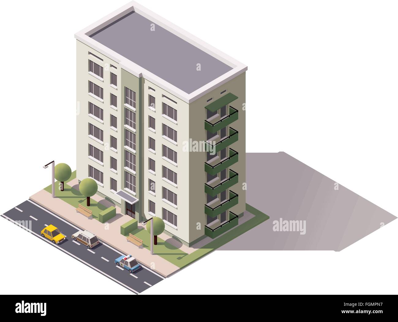 Isometric building hi-res stock photography and images - Alamy