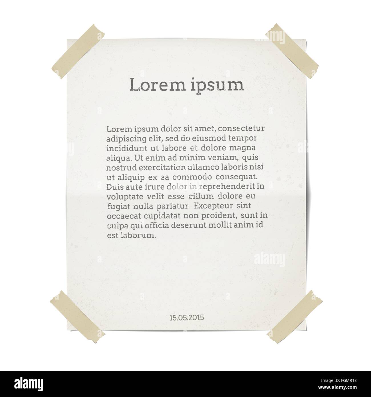 Paper sheet template Stock Vector Image & Art - Alamy