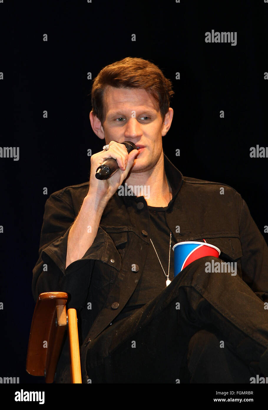 February 20, 2016: Matt Smith of Dr. Who fame takes the stage for a ...