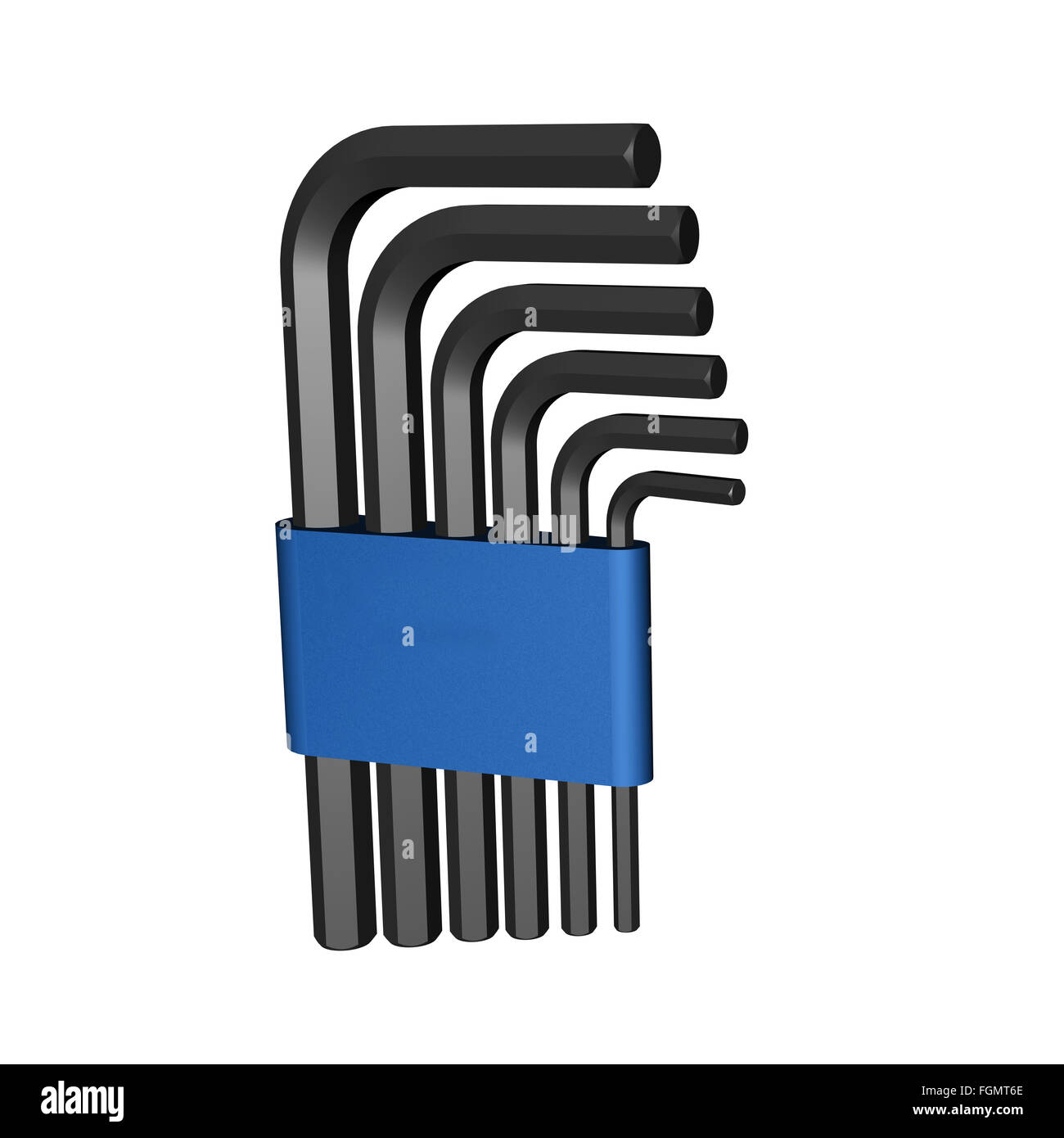 Allen keys equipment set, isolated on white Stock Photo - Alamy