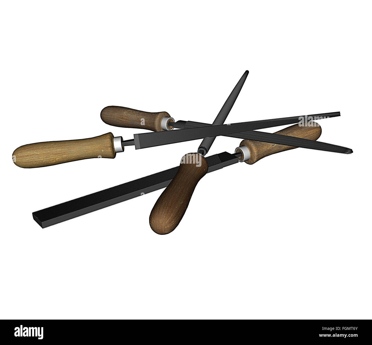 Hardware and carpentry tools,files and rasps of different shapes Stock ...