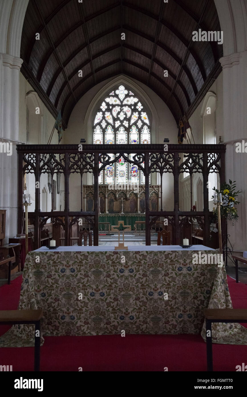 Altar, St Peter & St Paul Church, Fakenham, Norfolk Stock Photo - Alamy
