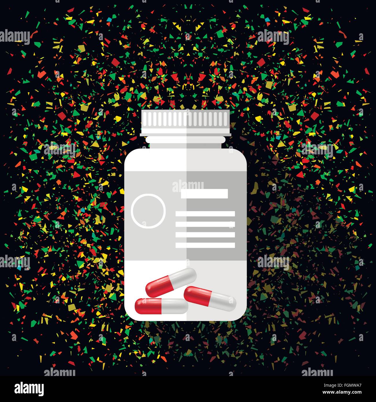 Plastic particle Stock Vector Images - Alamy