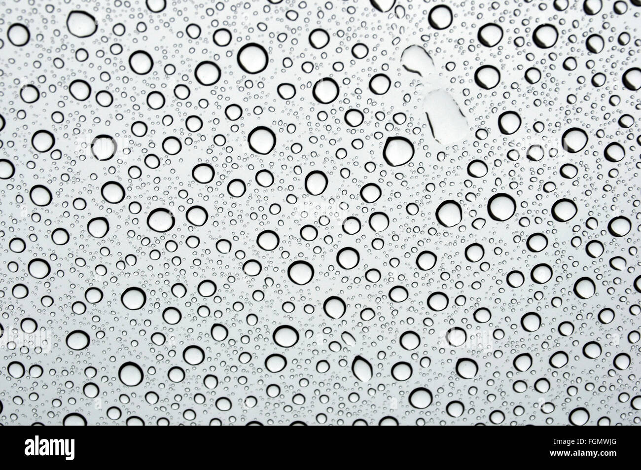 Water droplets on glass Stock Photo - Alamy