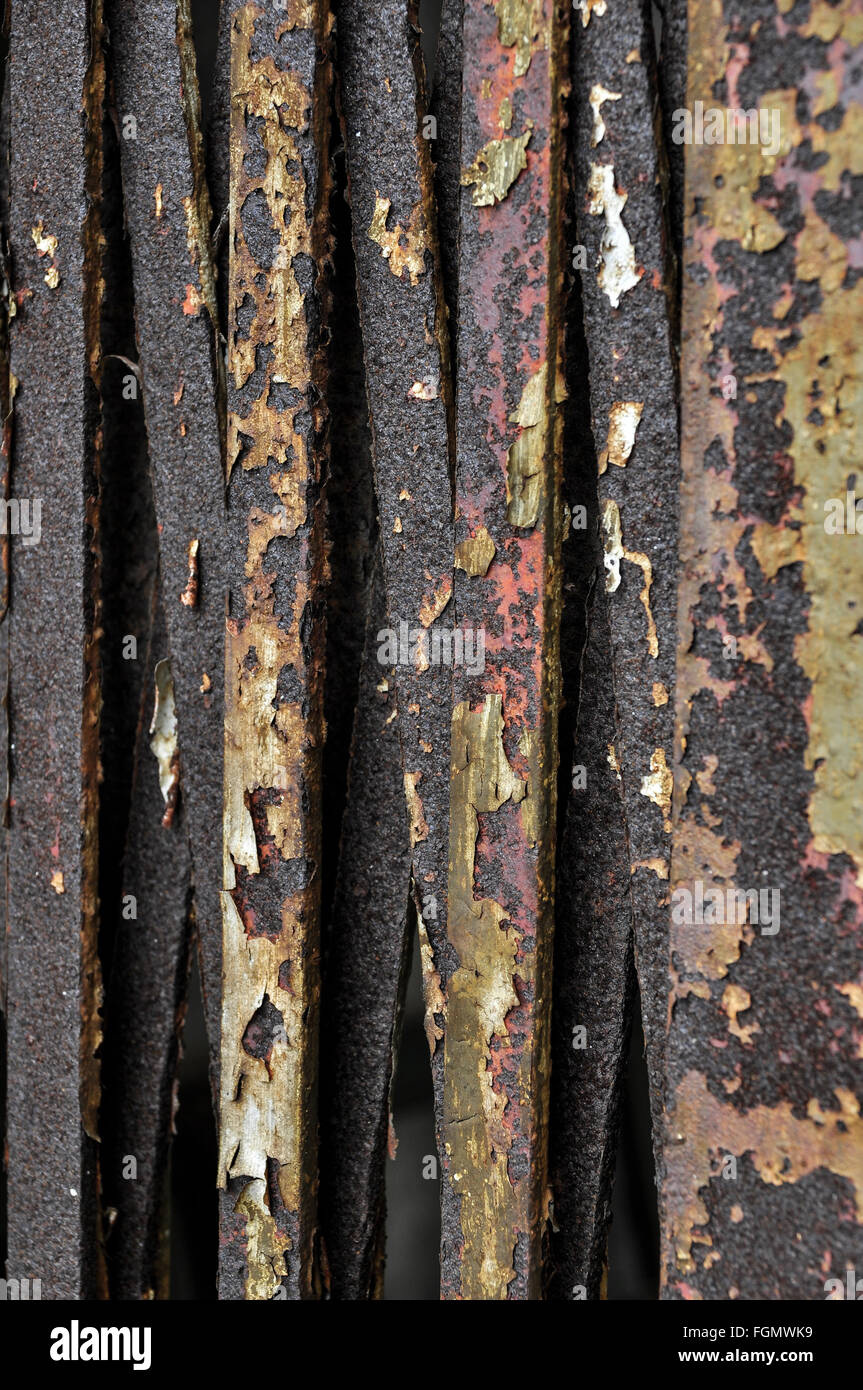 Rusting metal gate Stock Photo - Alamy