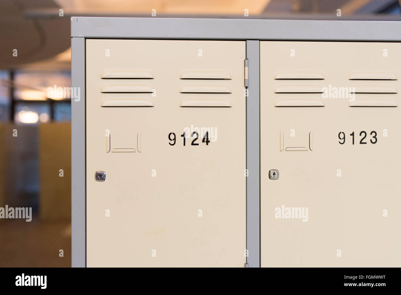 In school locker room hi-res stock photography and images - Alamy