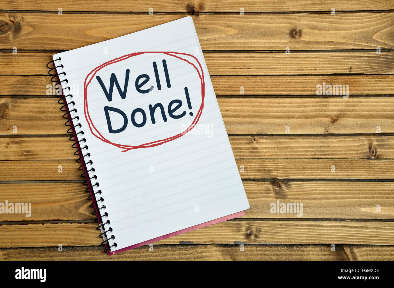 Well done word hi-res stock photography and images - Alamy