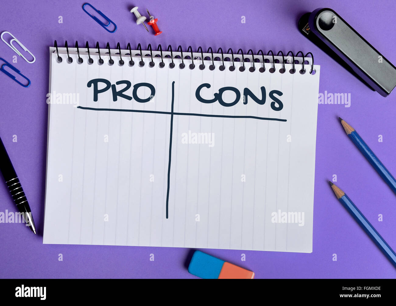 Pro and cons hi-res stock photography and images - Alamy