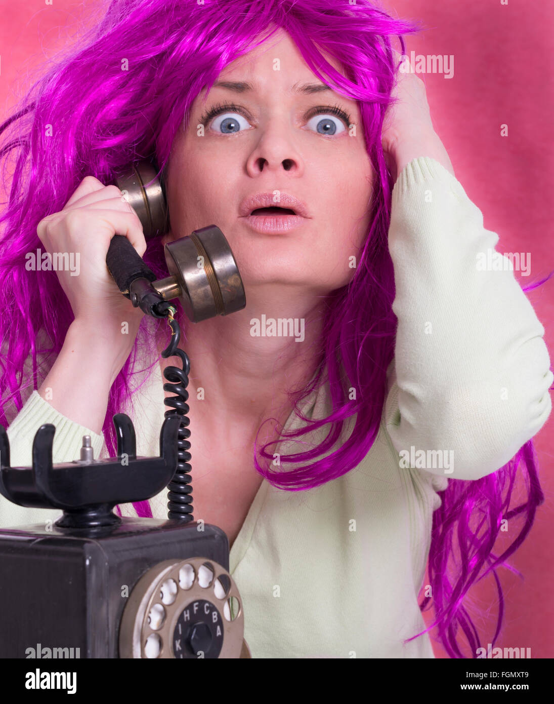 Funny vintage woman hi-res stock photography and images - Alamy