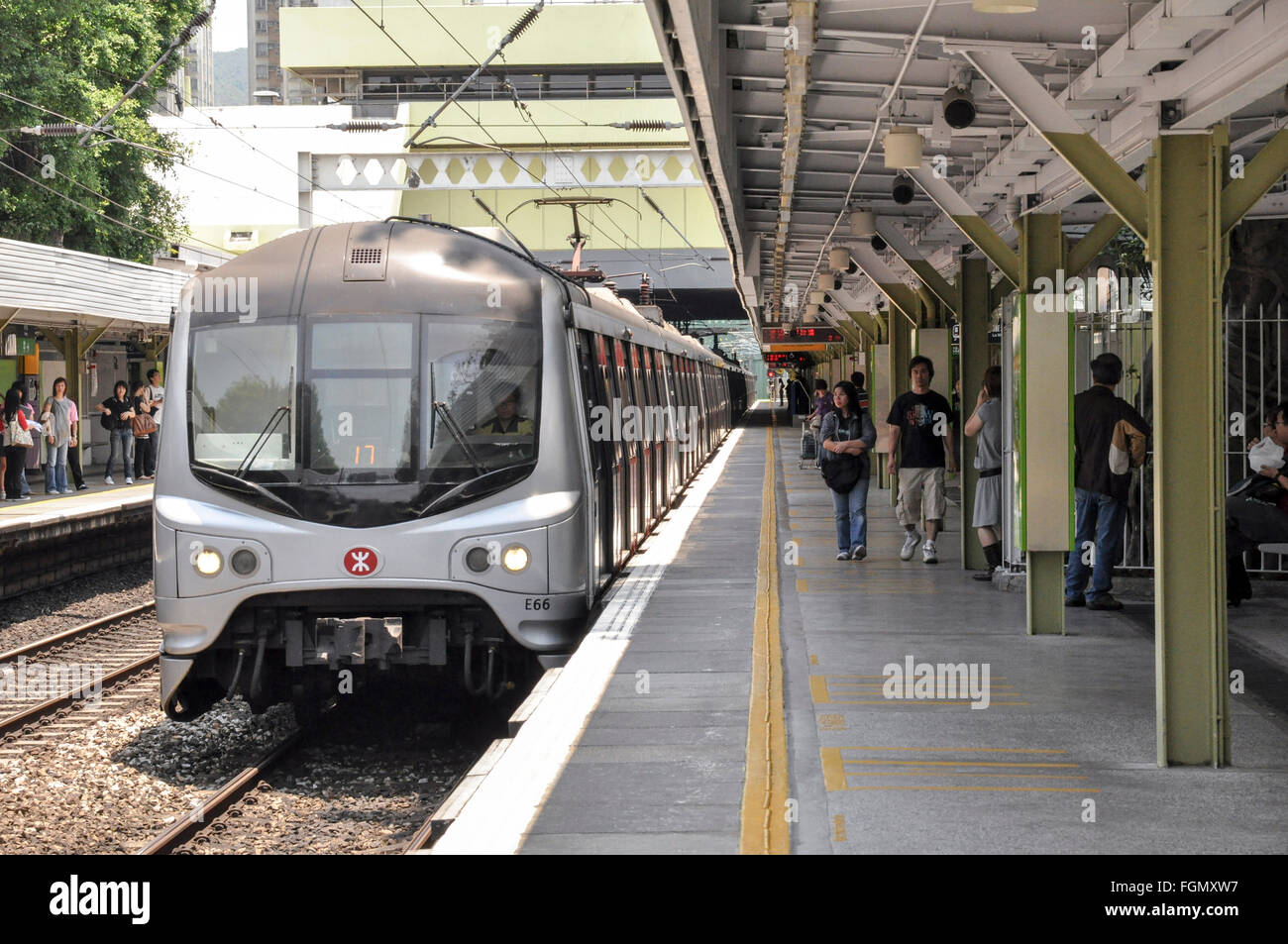 An outdoor MTR station in Hong Kong Stock Photo - Alamy