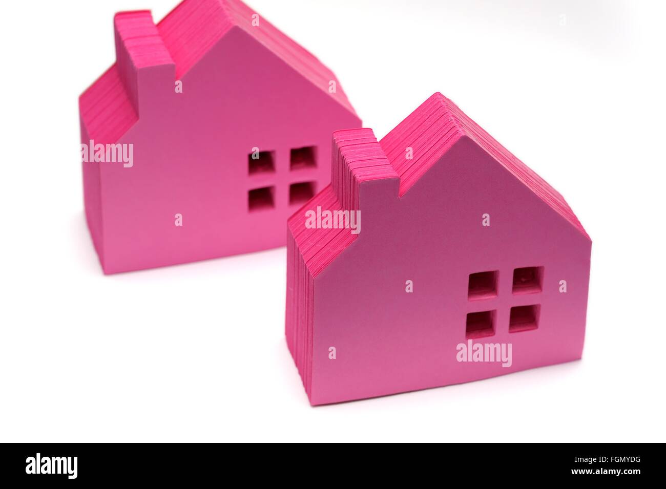 Pink post it Cut Out Stock Images & Pictures - Alamy