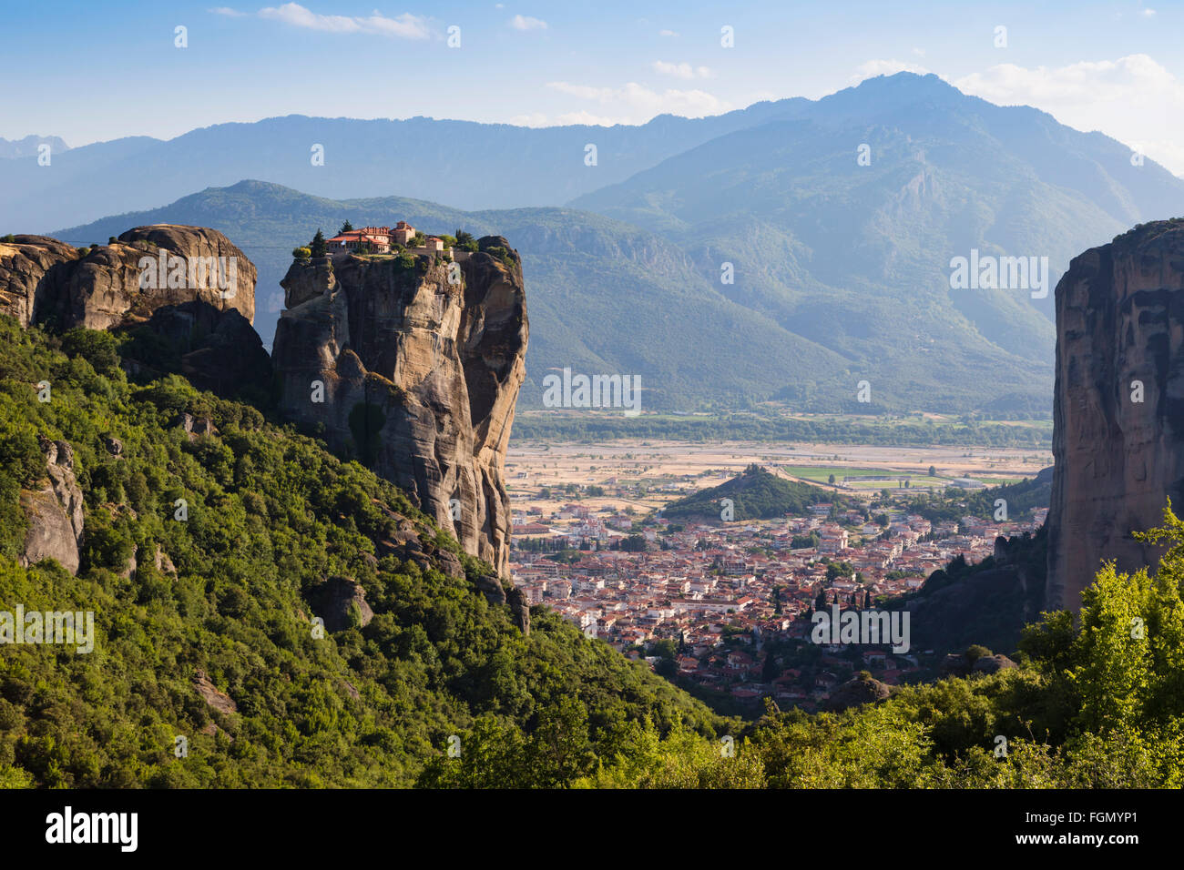 Meteora, Thessaly, Greece. The Eastern Orthodox Holy Trinity Monastery ...