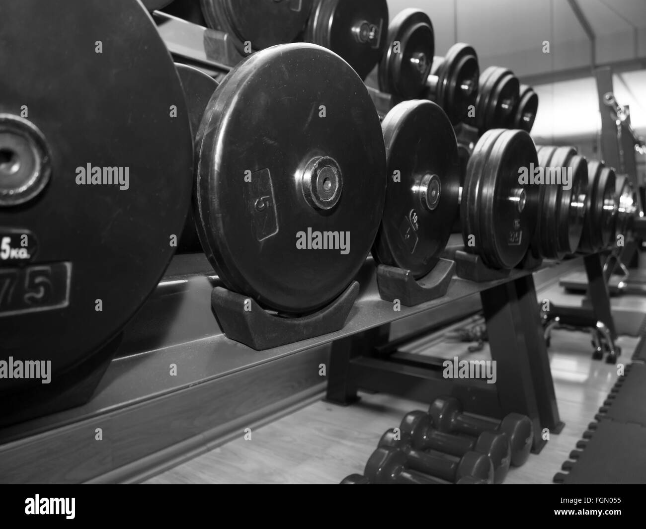 Bodybuilding club Black and White Stock Photos & Images - Alamy