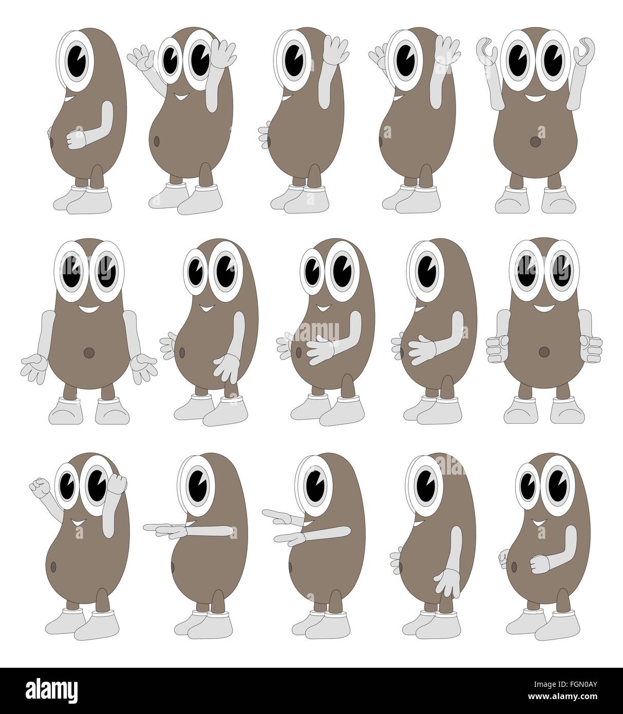 Funny cartoon stomach food Stock Vector Images - Alamy