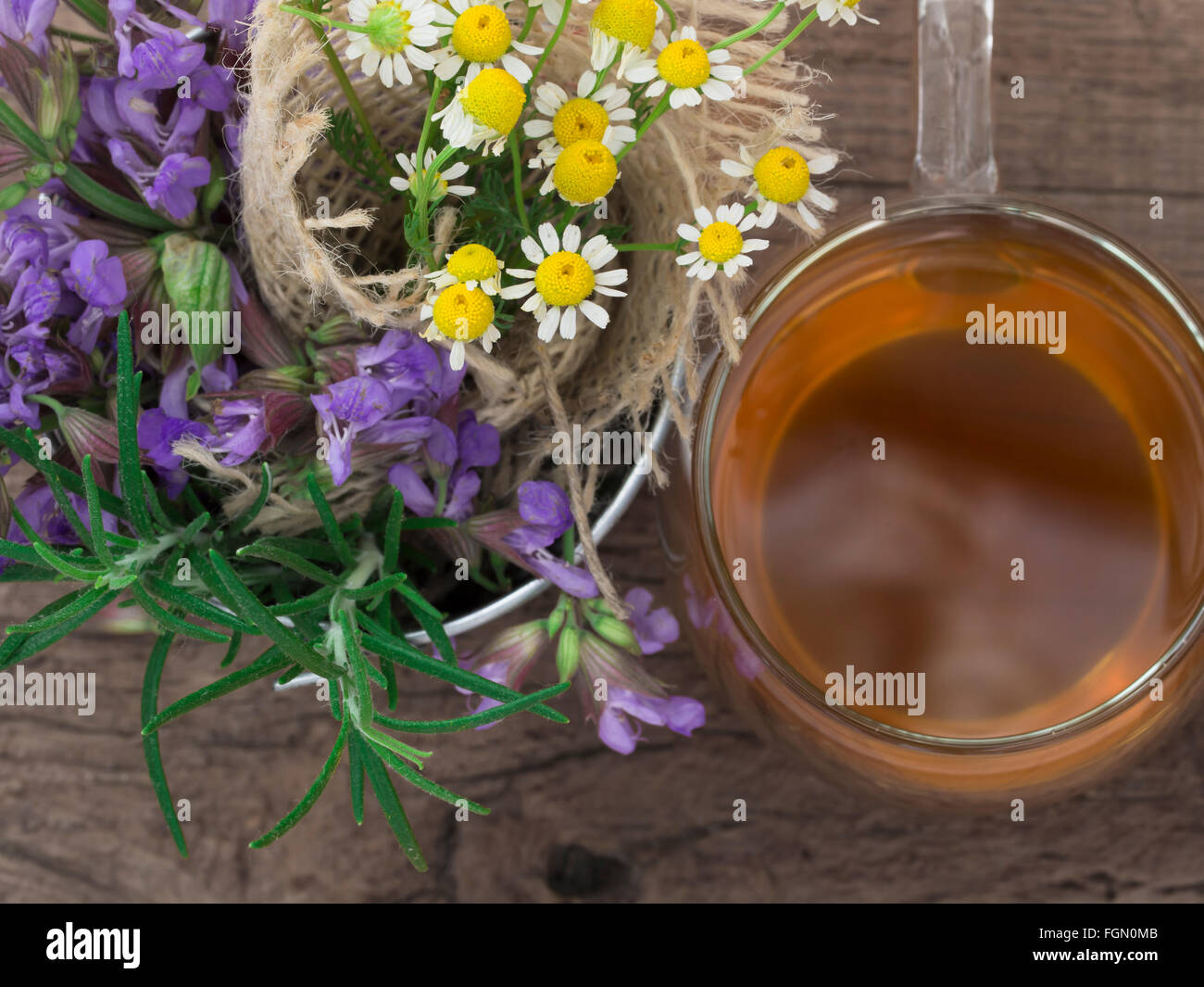 mix of healthy herbs Stock Photo - Alamy