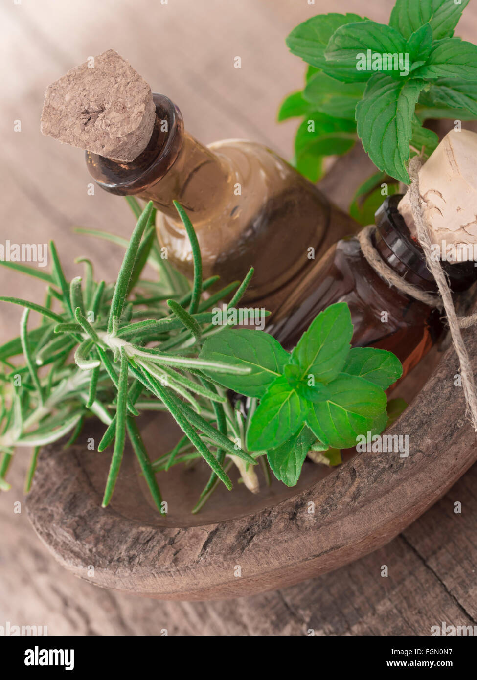 essential olive oils Stock Photo - Alamy