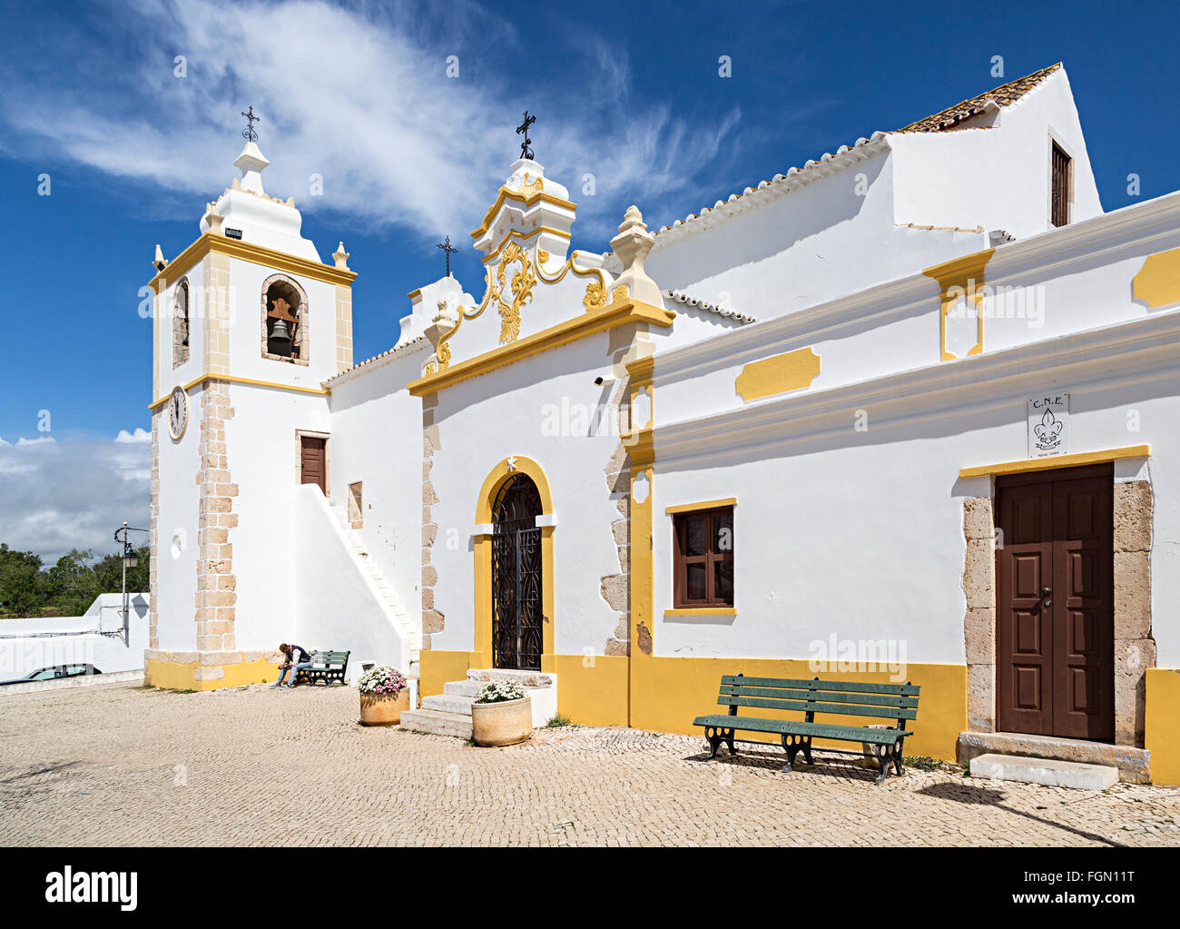 Igreja Matriz de Alvor, catholic church, Alvor, Algarve, Portugal Stock ...