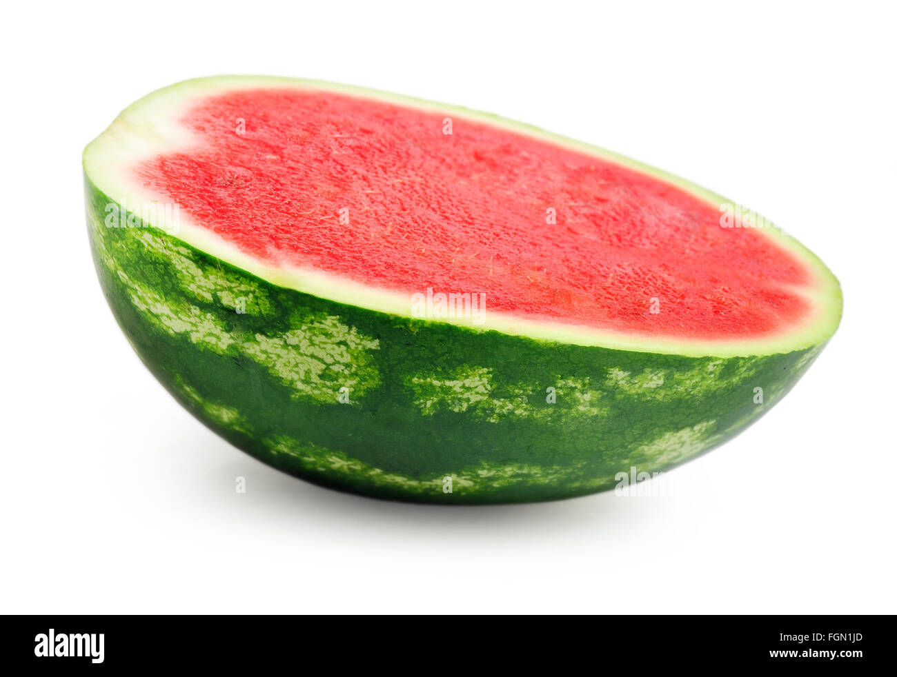 Isolated half of watermelon on white Stock Photo - Alamy