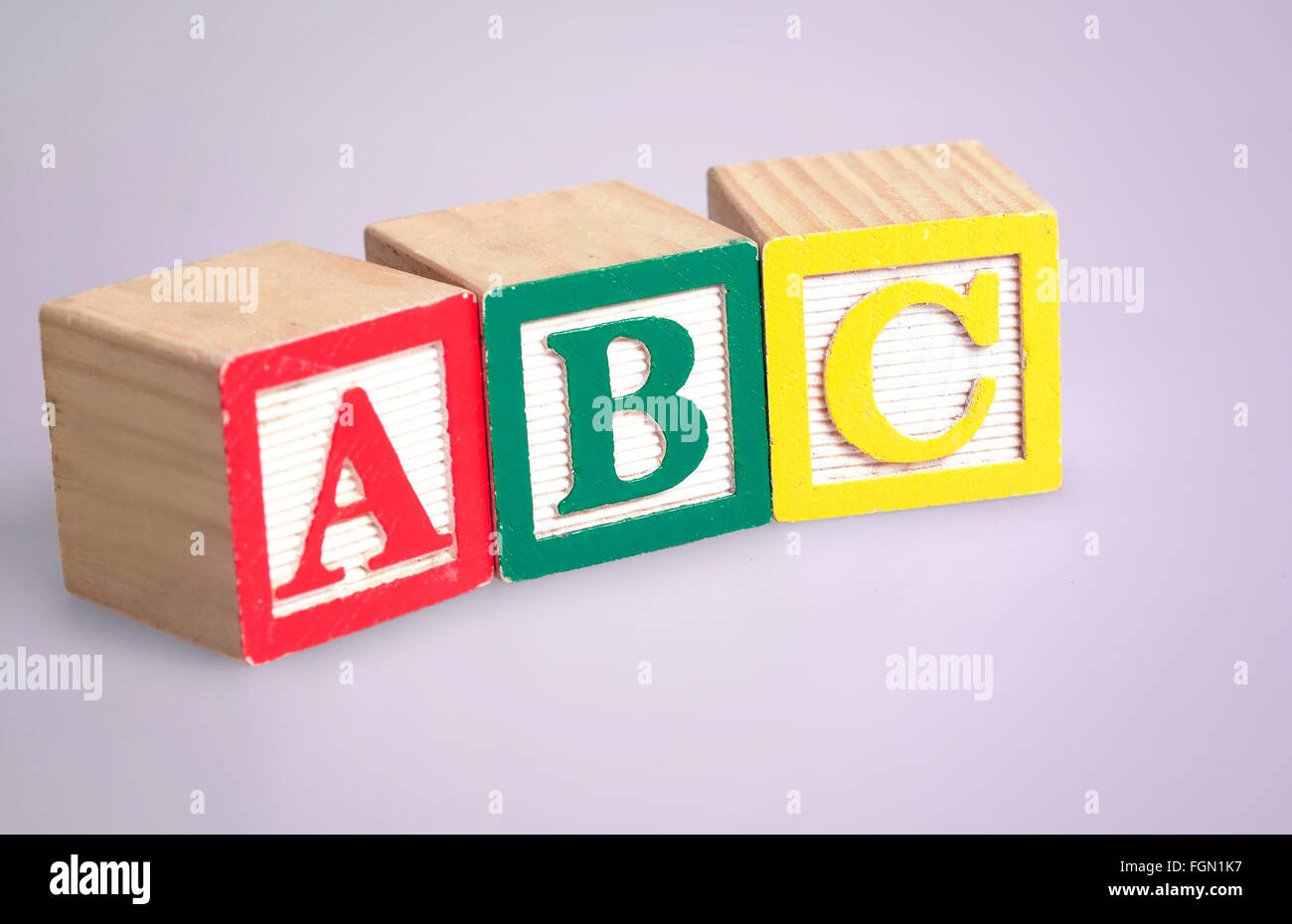 Abc word on purple background Stock Photo - Alamy