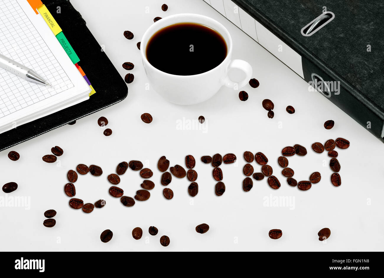 Contact word on white background Stock Photo - Alamy