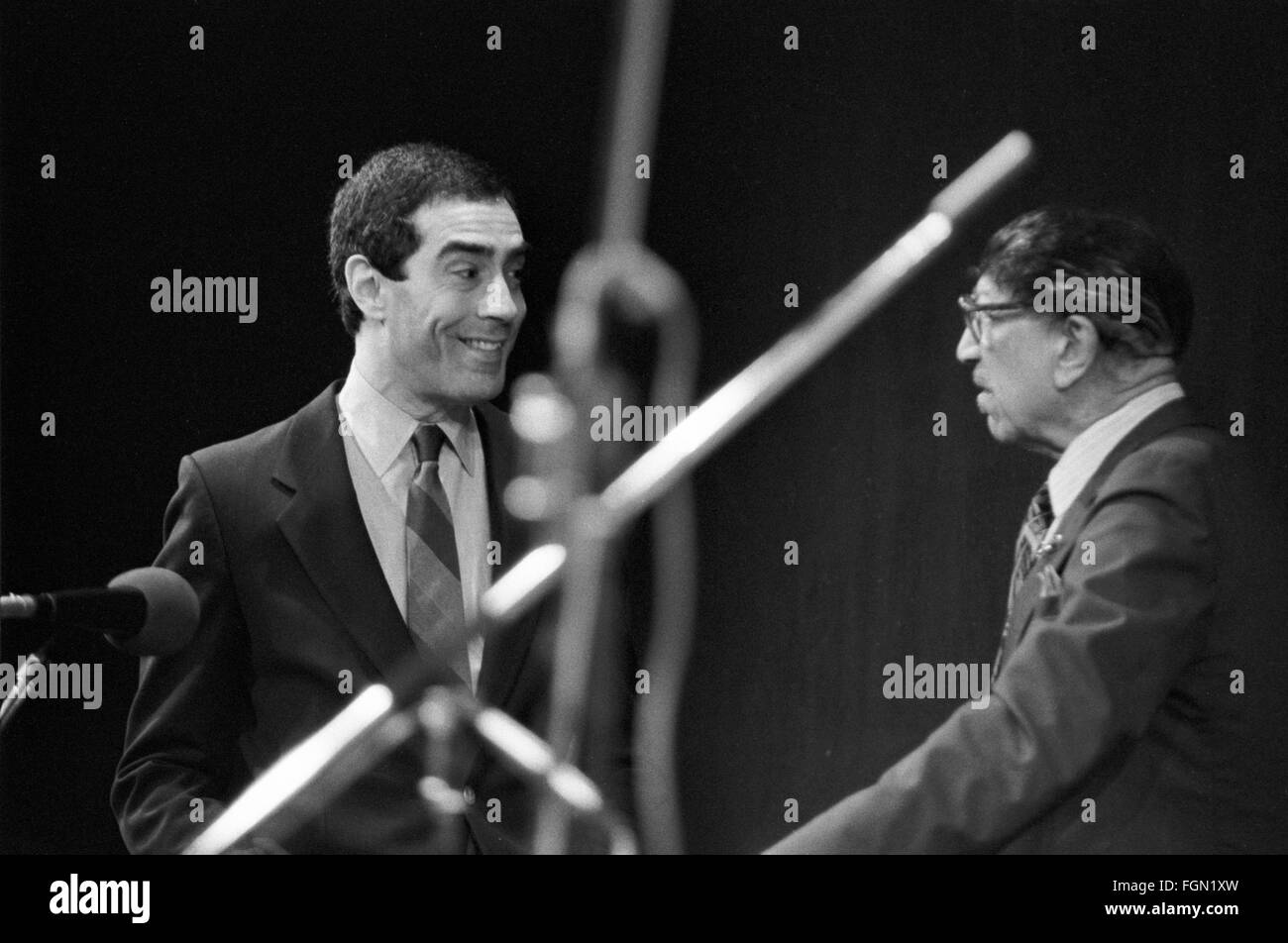 Dick Sudhalter and Doc Cheatham in a session on January 6, 1985 at the ...