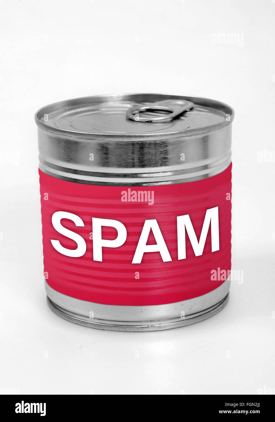 Spam word on food can Stock Photo - Alamy