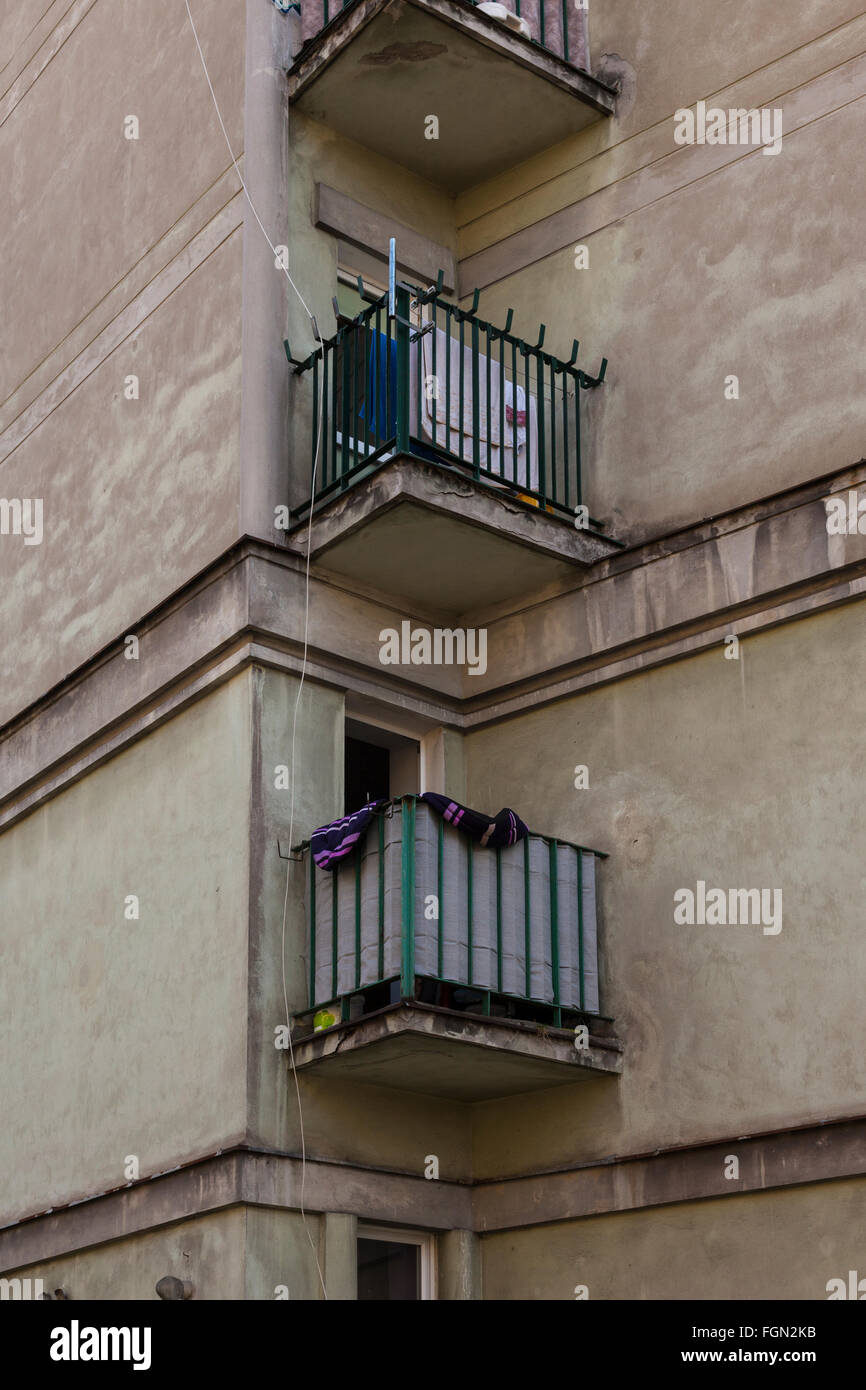 Warsaw housing blocks, Poland Stock Photo - Alamy