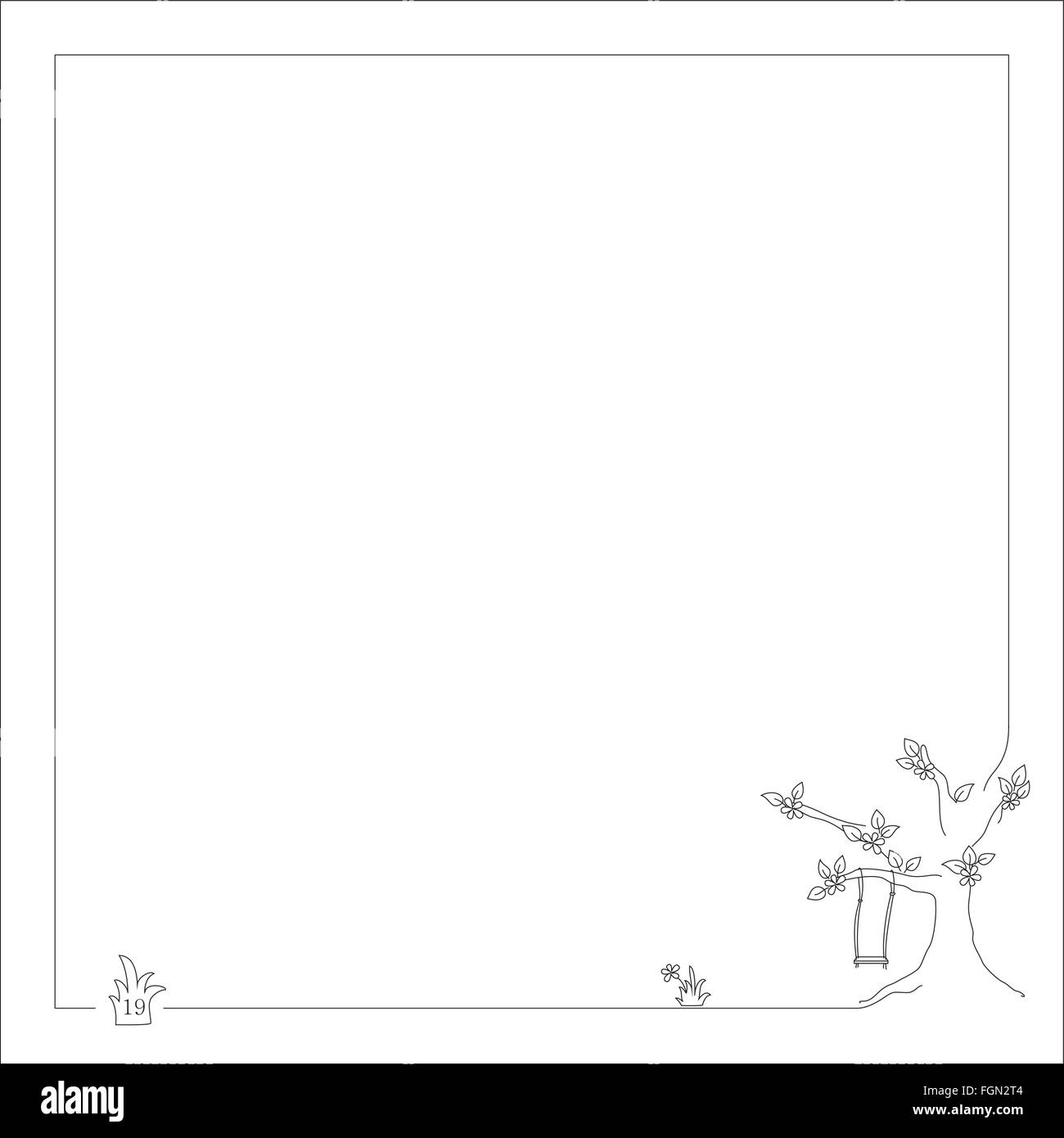 Outdoor swing on white Black and White Stock Photos & Images - Alamy